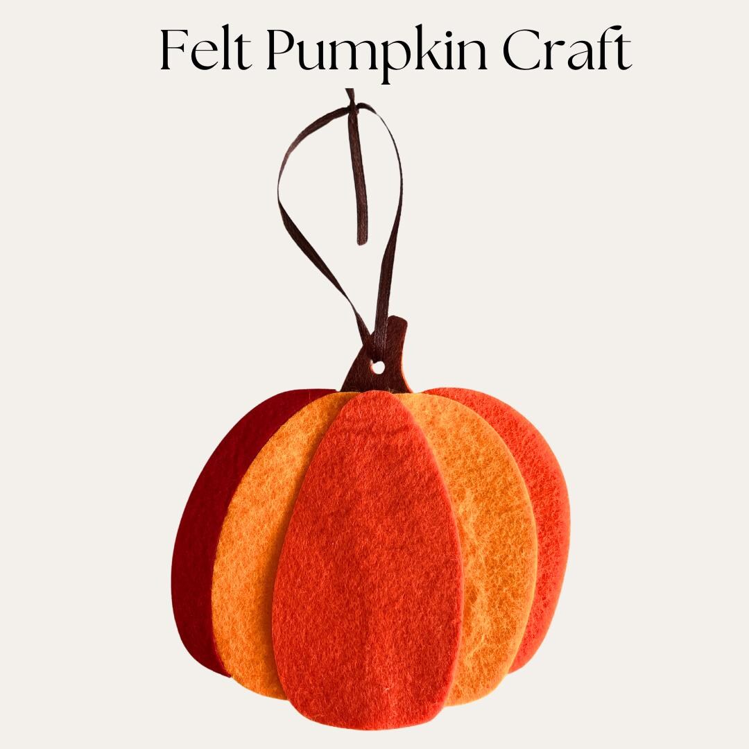 Felt Pumpkin Craft Kit: Easy Thanksgiving Kids Activity - Etsy