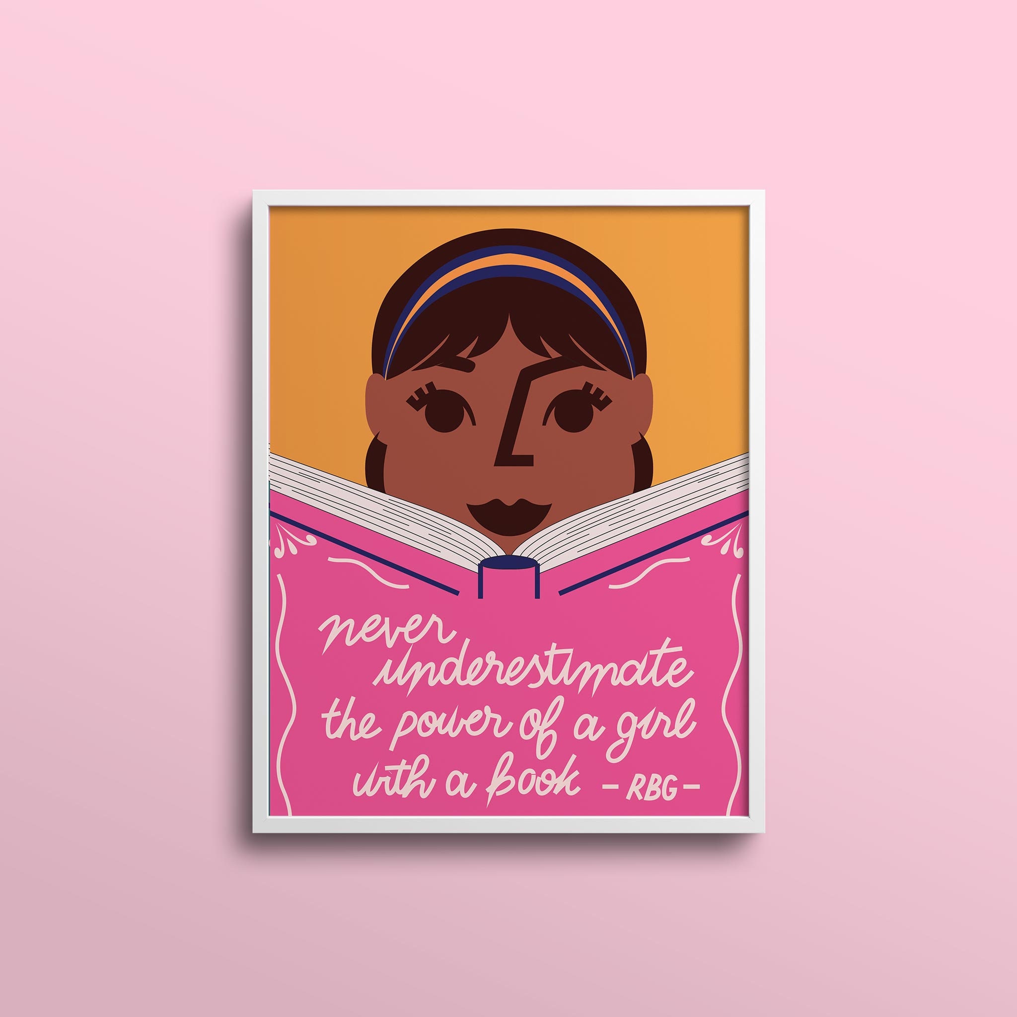 RBG Quote Classroom Poster: Empowering Kids Reading Nook Art (instant ...