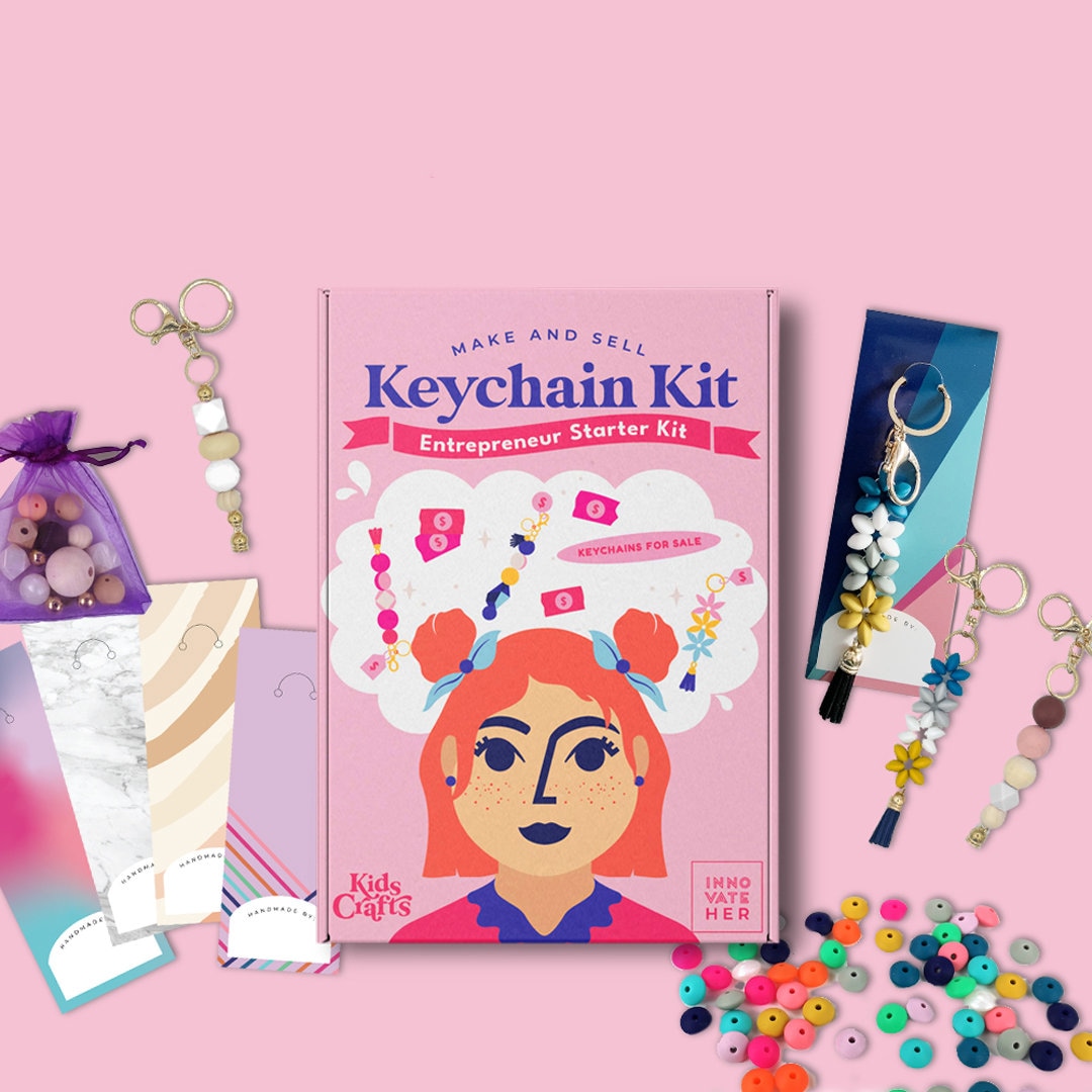DIY Craft Kits for Empowering Girls Keychain Making Kits Unique Craft ...