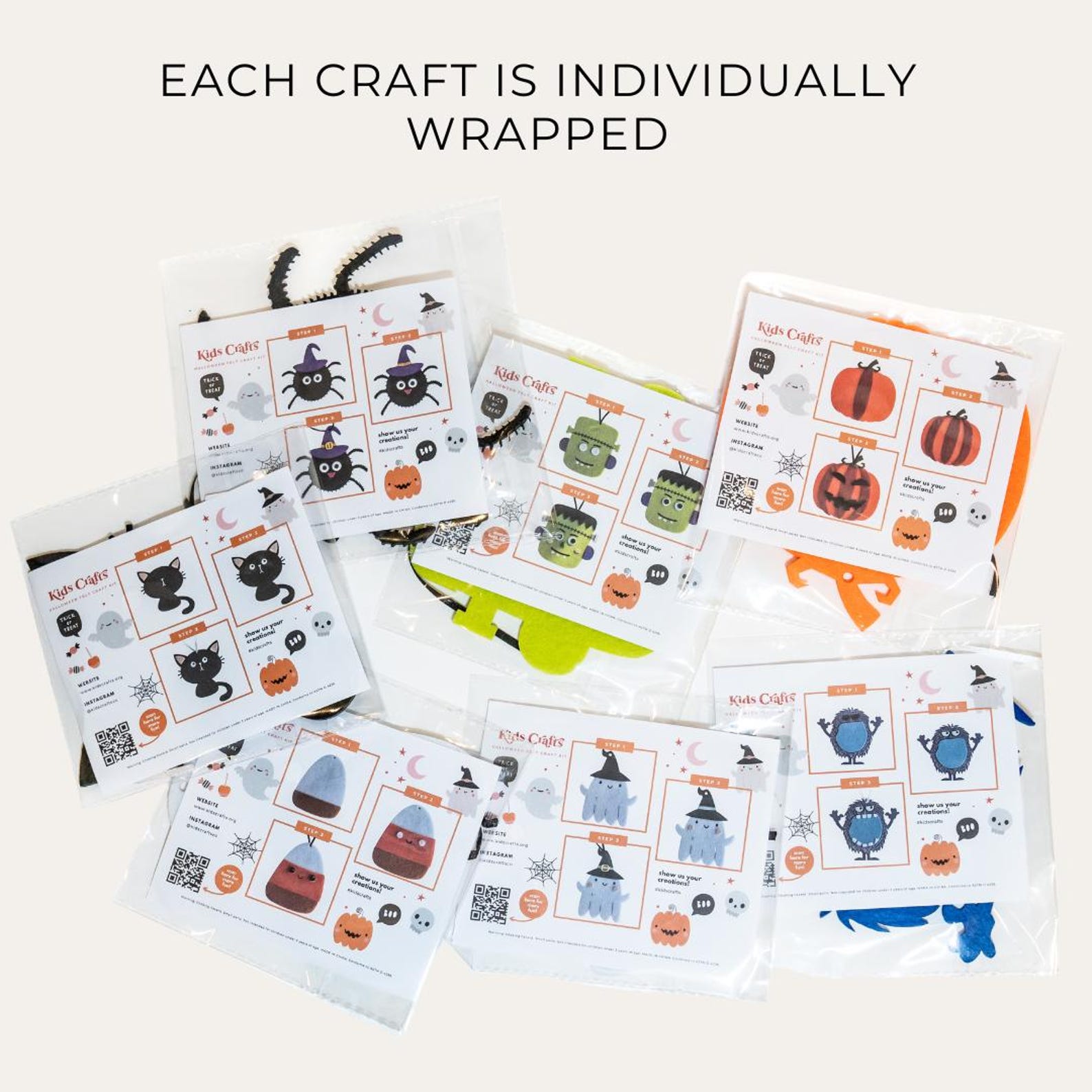 Felt Pumpkin Craft Kit: Easy Thanksgiving Kids Activity - Etsy