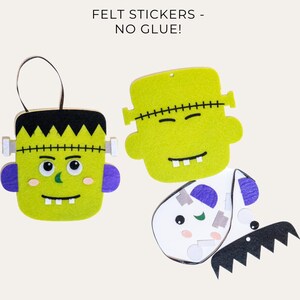 Felt Frankenstein Halloween Craft Kit: Easy Kids Activity - Etsy