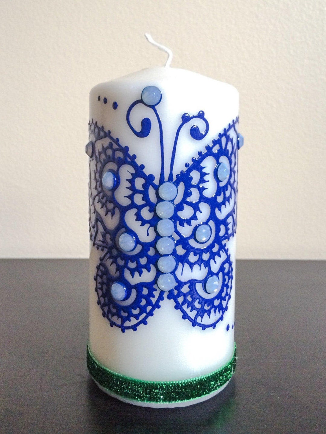 Custom Candle Gift, Decorative Candle, Unique Candle Decor, Painted ...