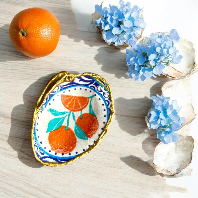 Italian Amalfi Coast Shell Trinket Dish, Italy Capri Ring Dish ...
