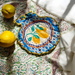 Italian Amalfi Coast Shell Trinket Dish, Italy Capri Ring Dish ...