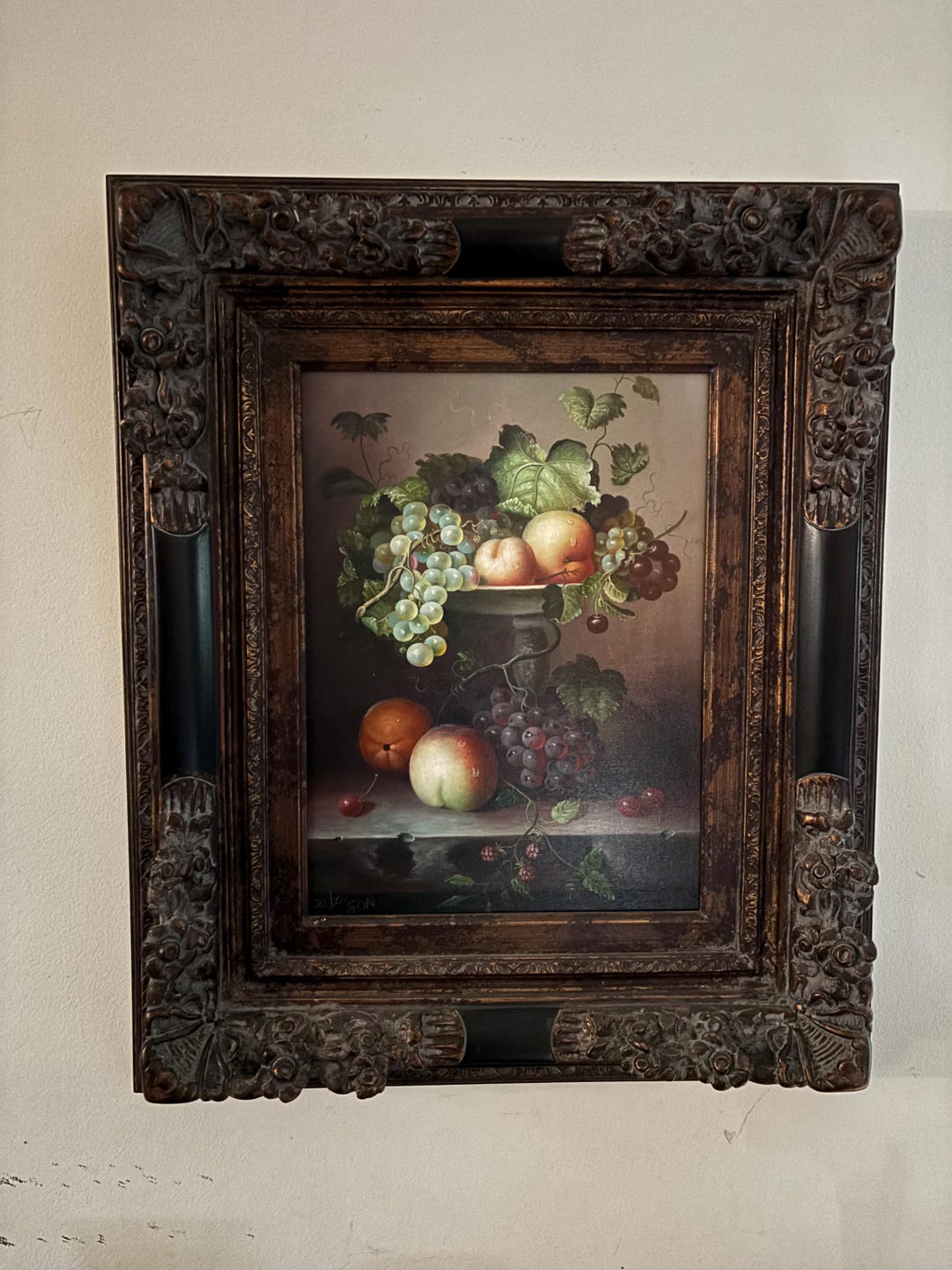 A Beautiful Gothic Still Life Circa 1980 Signed- 24 by 21" Framed and ...