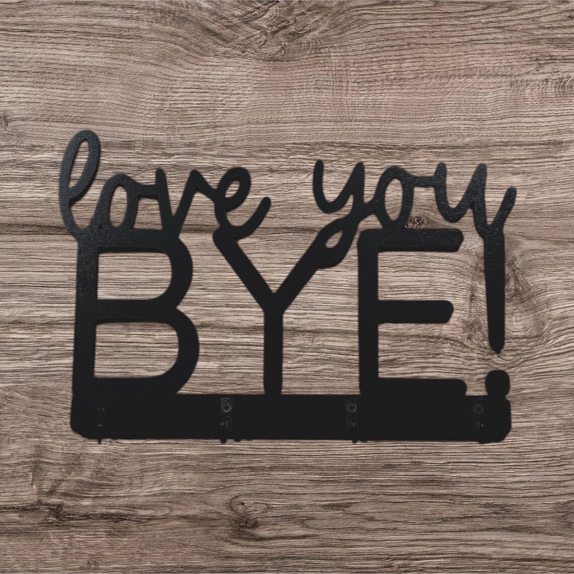 Love You Bye Key Holder. Key Holder for Wall. New Home Gift. - Etsy