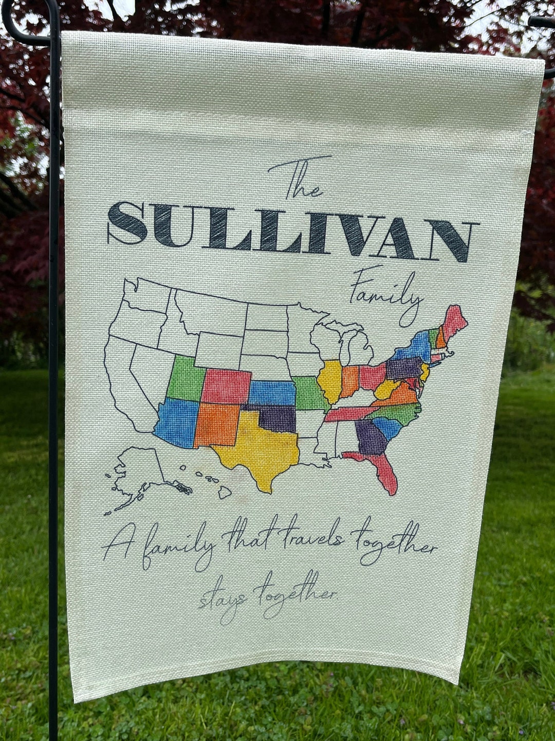 Personalized Travel Map. Camping Flags. US Adventure Map. - Etsy