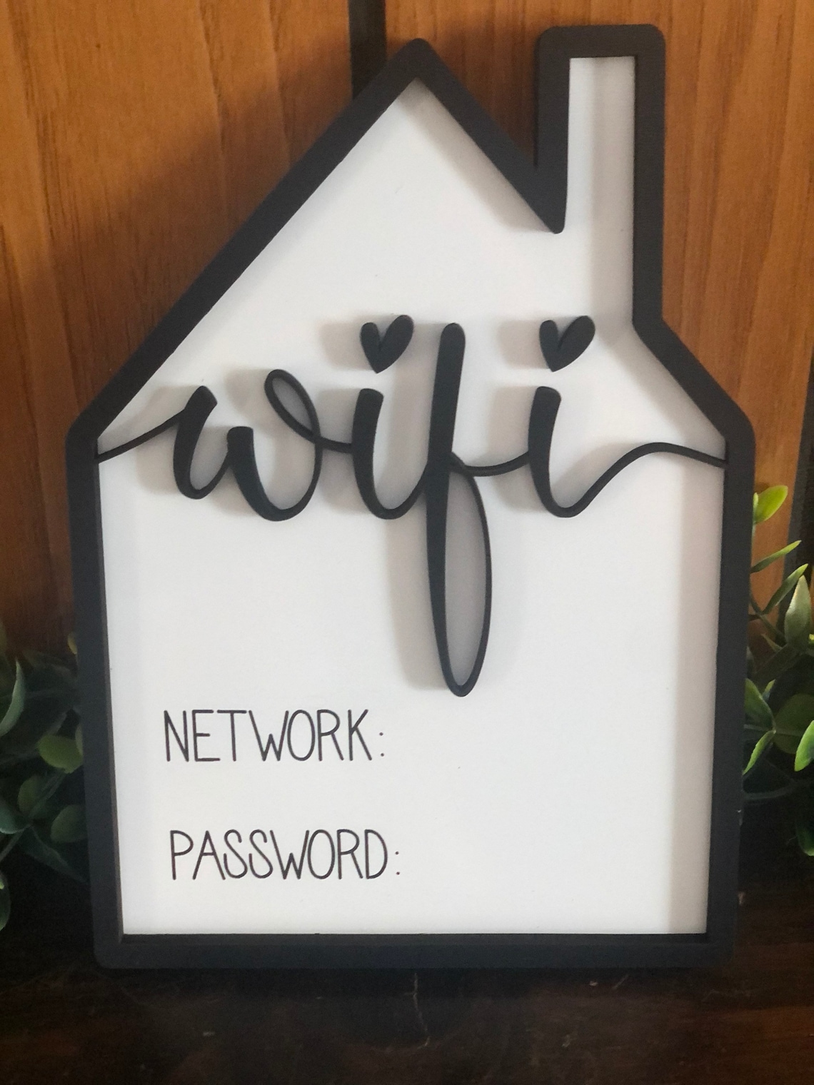 Wifi Network/password Farmhouse Home Decor Sign - Etsy