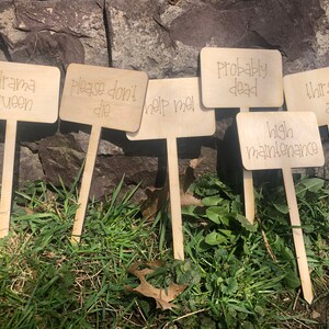 Funny Plant Markers, Garden/spring/sign - Etsy