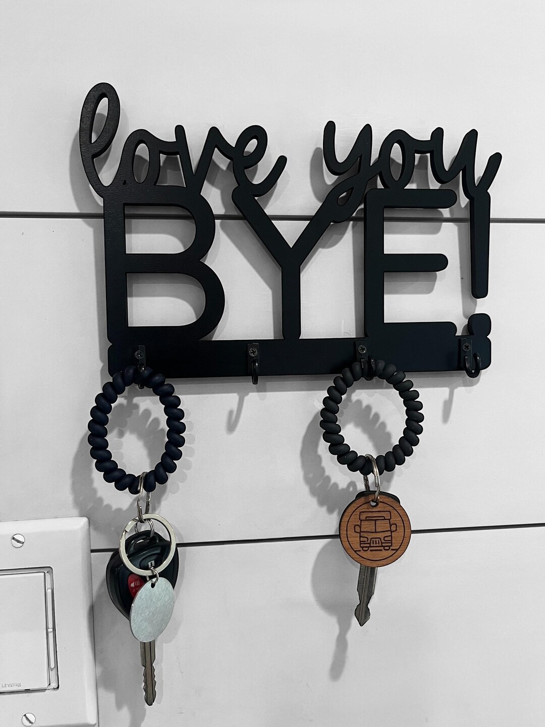 Love You Bye Key Holder. Key Holder for Wall. New Home Gift. - Etsy