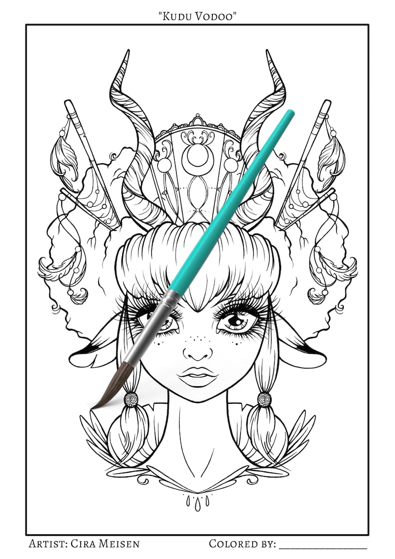 Cira's COLORING BOOK PART 1 Instant Download & Coloring - Etsy