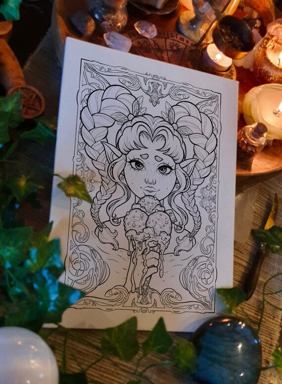 SWEET TOOTH FAIRY Instant Download & Coloring Page | Etsy