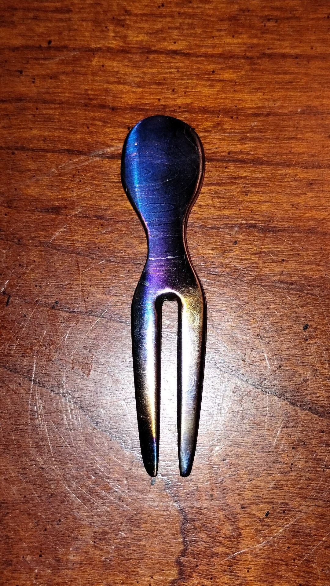 Sku the Alien Handmade Hand Ground Damascus Steel Divot Tool by Dave ...