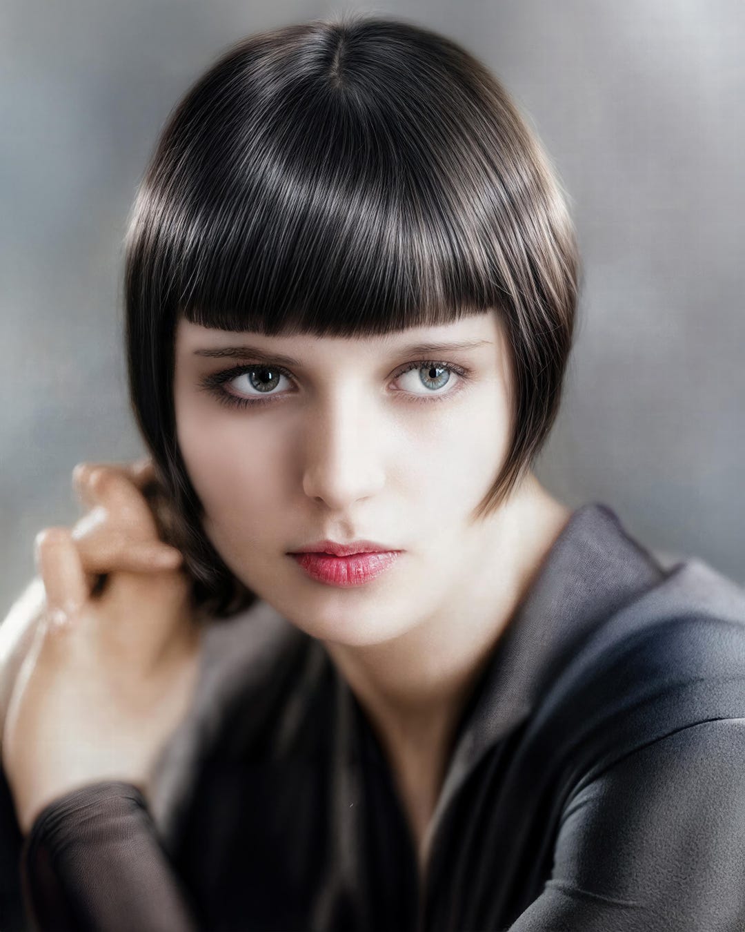 LOUISE BROOKS Art Deco Icon 1920s Flapper Portrait Digital