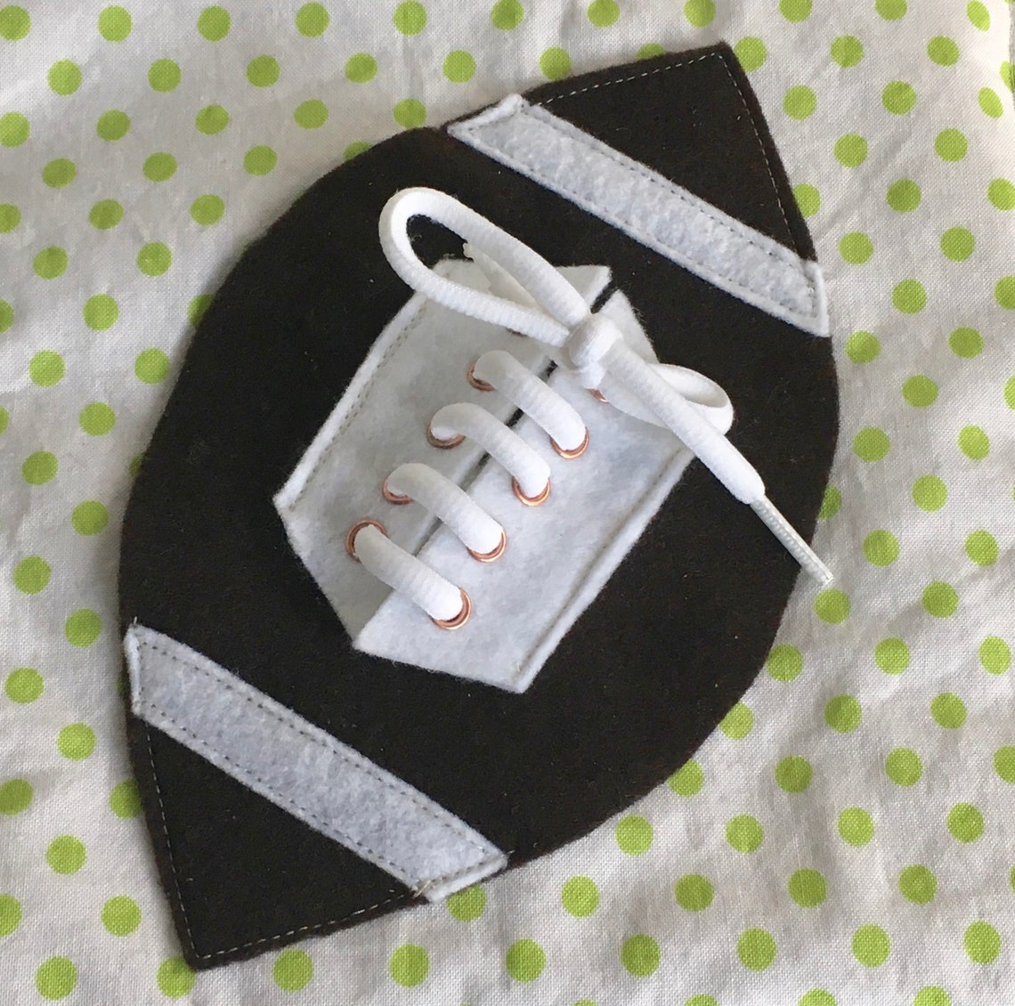 Football Ball Lacing Quiet Book Page PDF Pattern/sewing Pattern ...