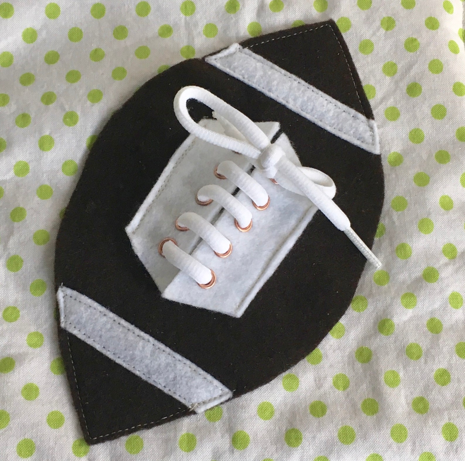 Football Ball Lacing Quiet Book Page PDF Pattern/sewing Pattern ...