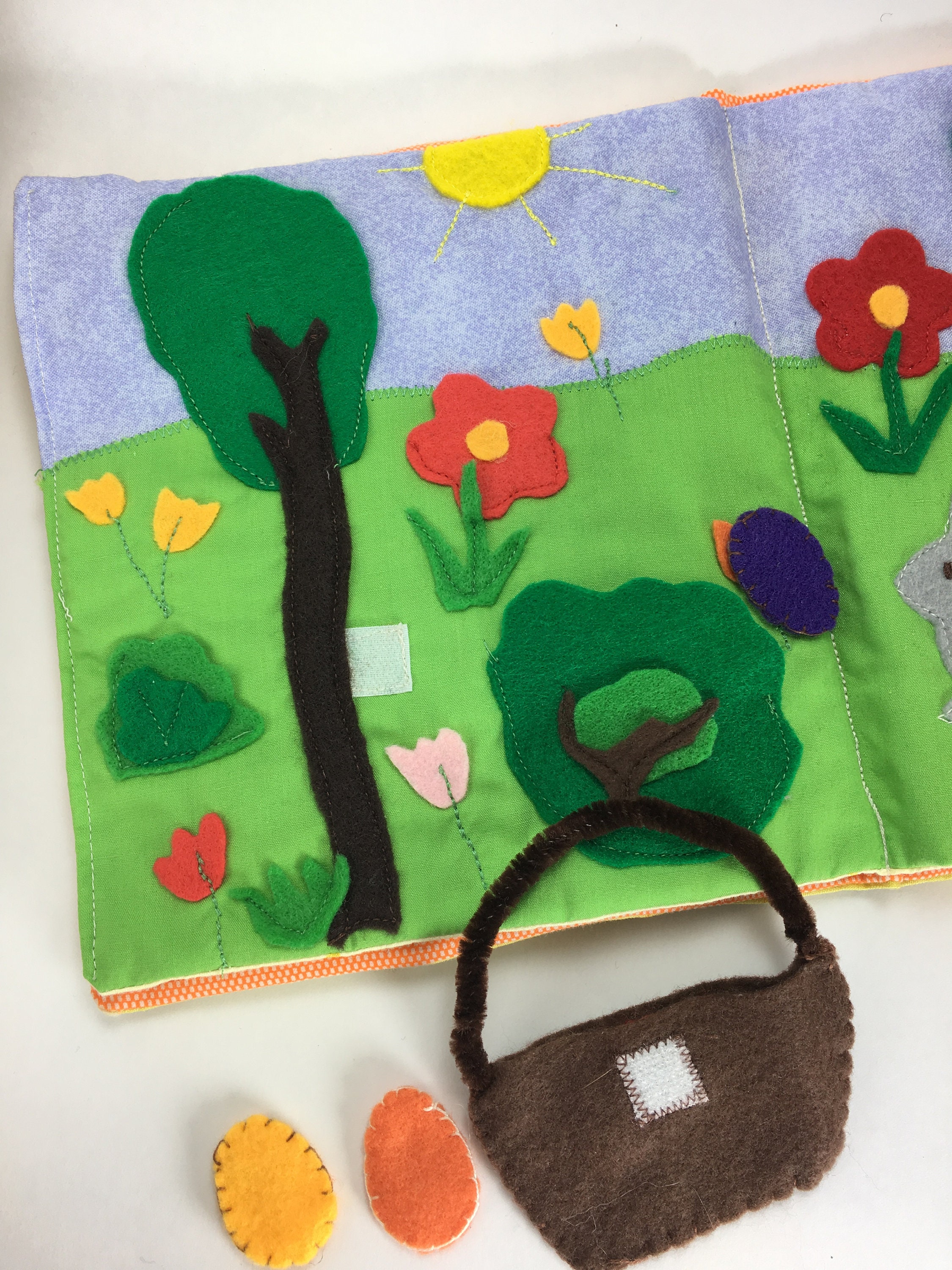 Easter Quiet Book Sewing Pattern and Tutorial With Easter Felt Bunny ...