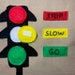 Traffic Lights Toddler Quiet Book Page PDF Pattern | Quiet Book | Felt ...