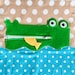 Quiet Book Page PDF Pattern Alligator Zipper Activity | Quiet Book ...