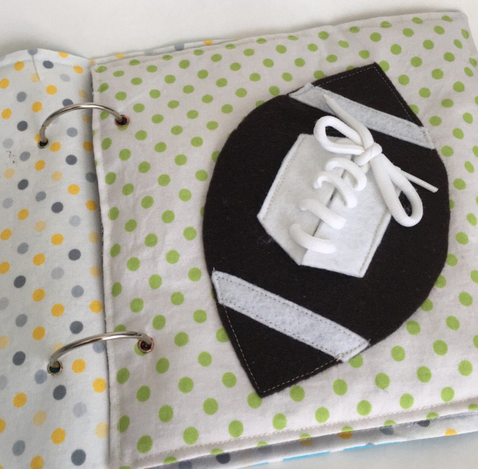 Football Ball Lacing Quiet Book Page PDF Pattern/sewing Pattern ...