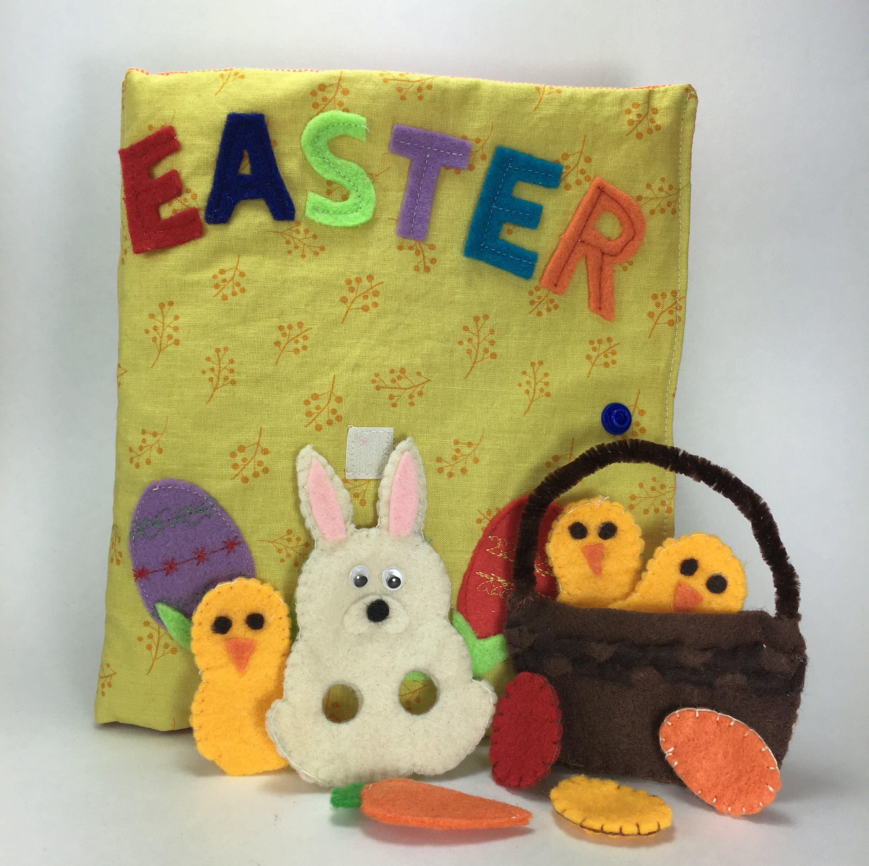 Easter Quiet Book Sewing Pattern and Tutorial With Easter Felt Bunny ...