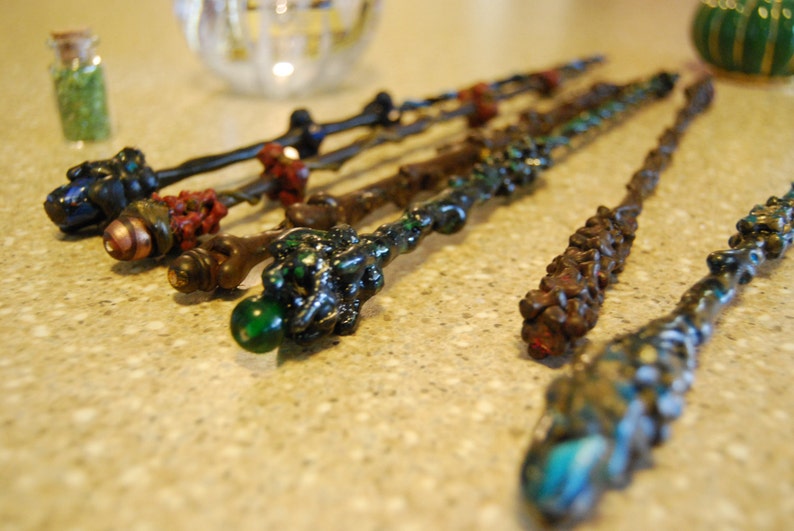 Custom Handmade Wand OOAK Wizard Witch Wicca Fairy Magic | Etsy