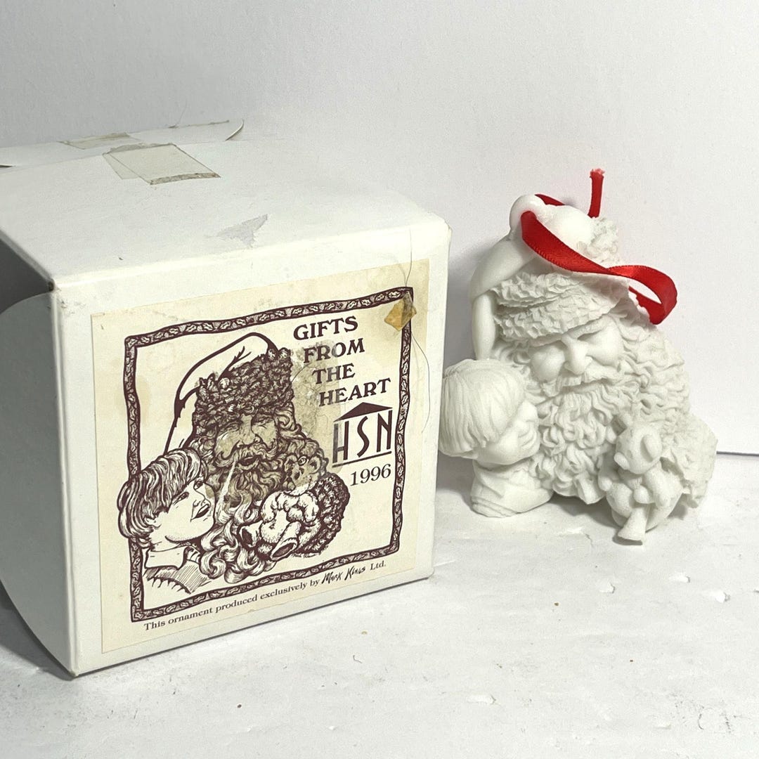 Mark Klaus Gifts From the Heart Santa Ornament HSN 1996 - Etsy
