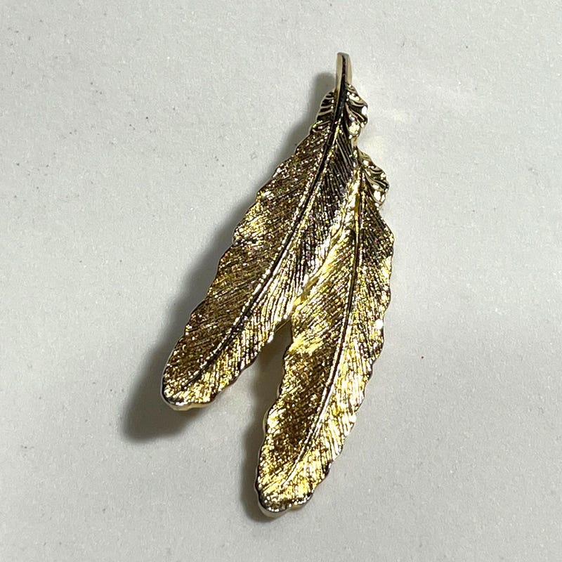 Feather Brooch Pin - Etsy UK