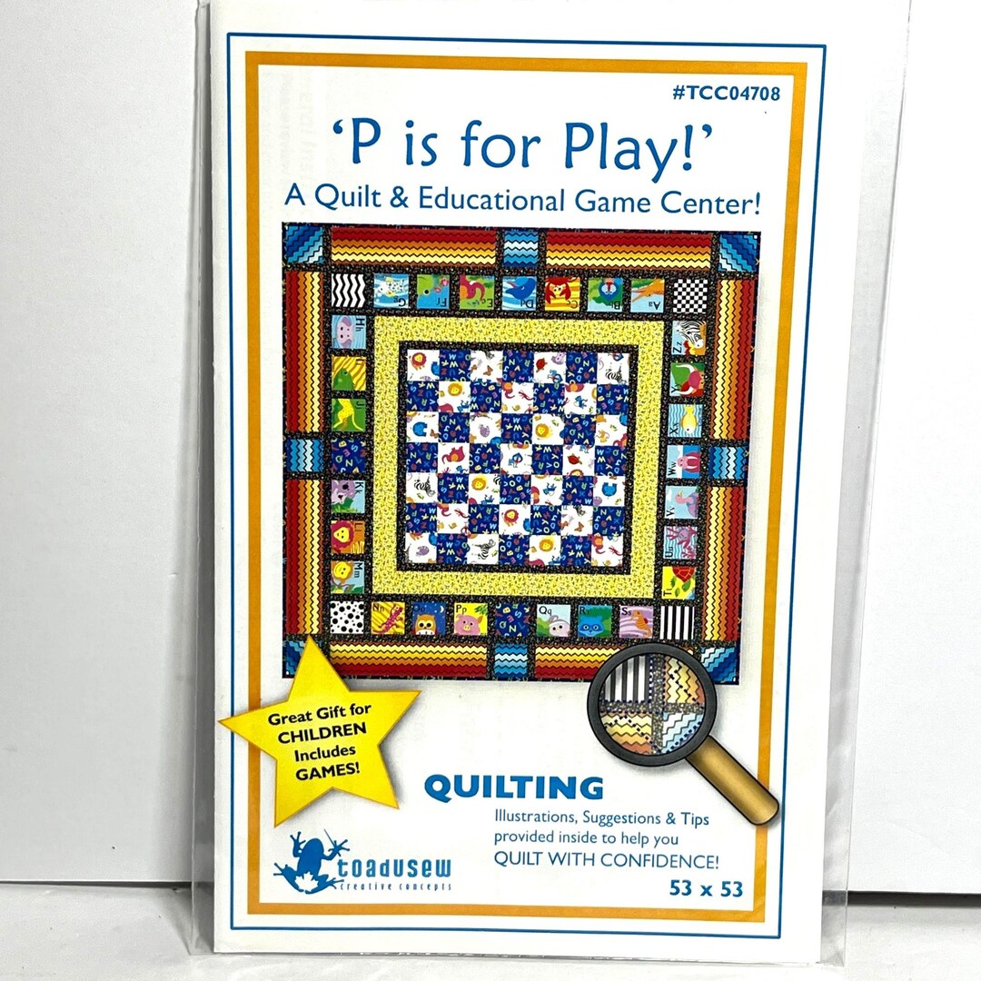 P is for Play Quilt and Educational Game Pattern - Etsy