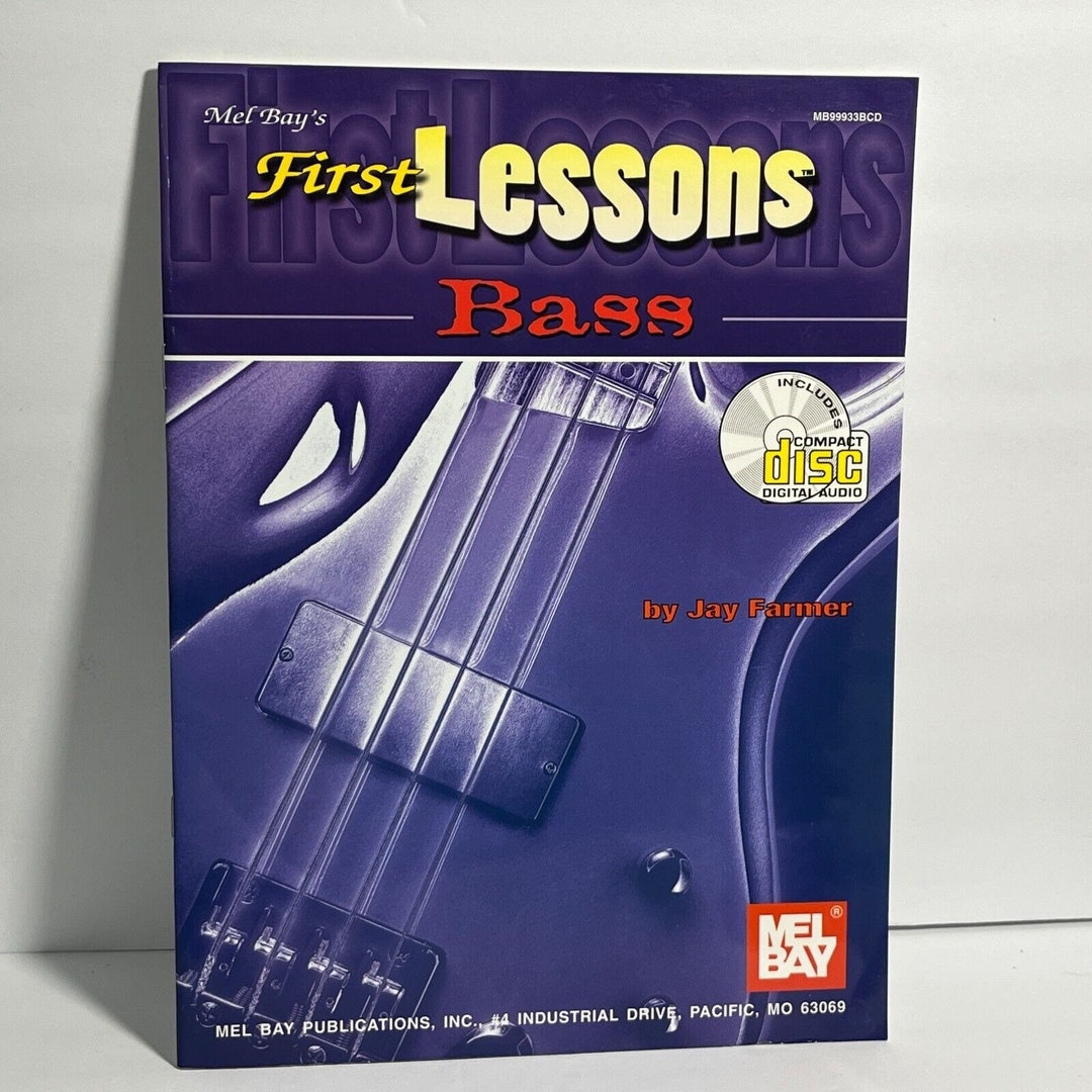 Mel Bay First Lessons Bass Guitar With CD 2002 - Etsy