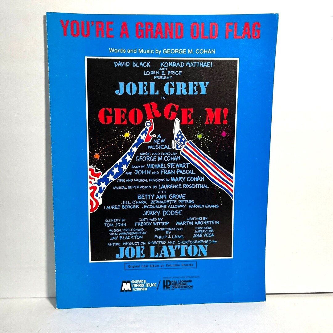 Youre a Grand Old Flag Song Sheet Music 1968 - Etsy