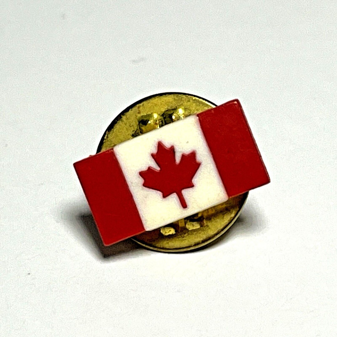 Vintage Canada Canadian Flag Mapleleaf Lapel Pin Brooch - Etsy