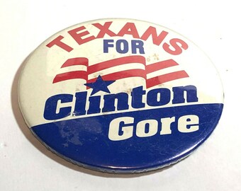 Clinton Gore Button - Etsy