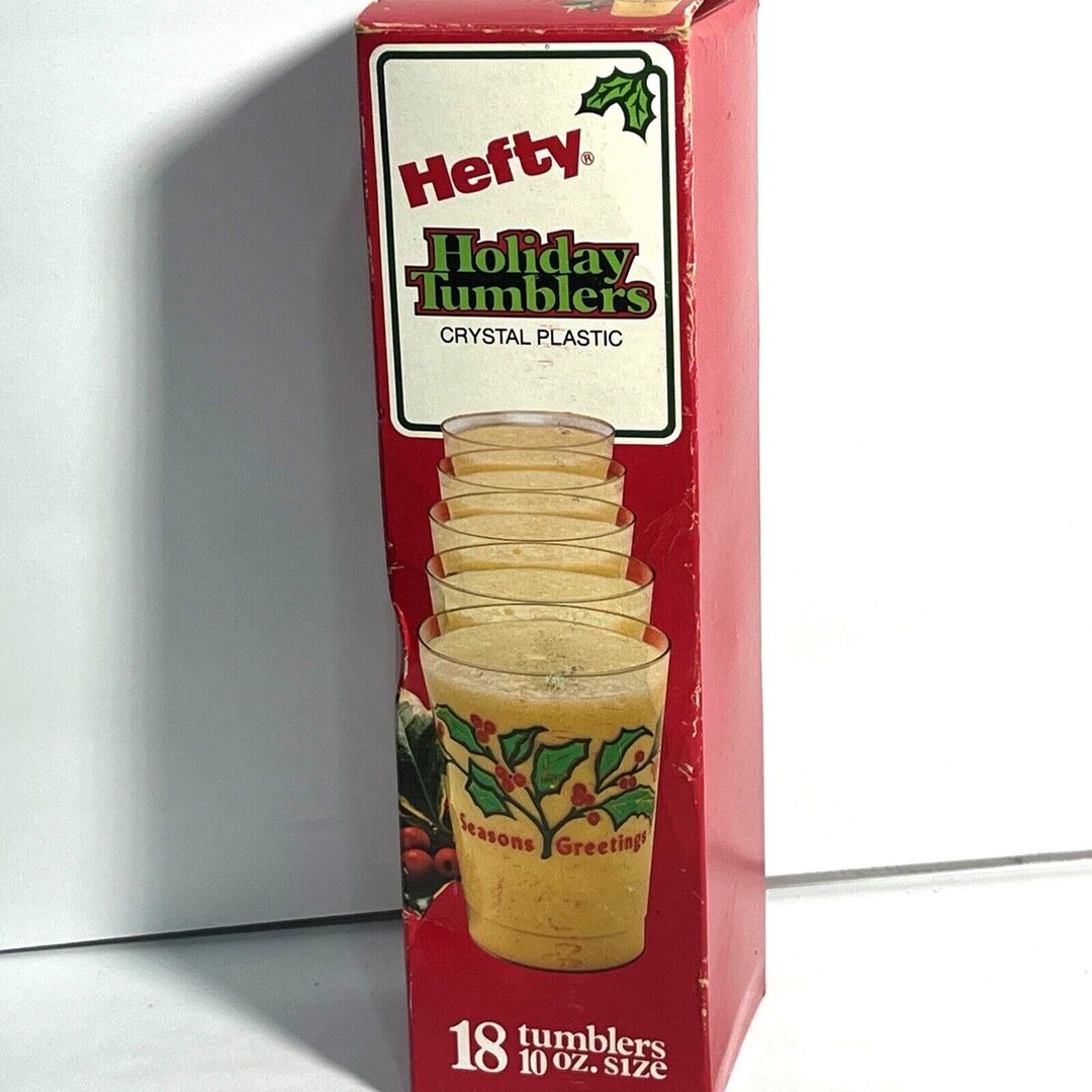 Vintage Hefty Holiday Tumblers Plastic 10oz Cups 12 of 18 - Etsy