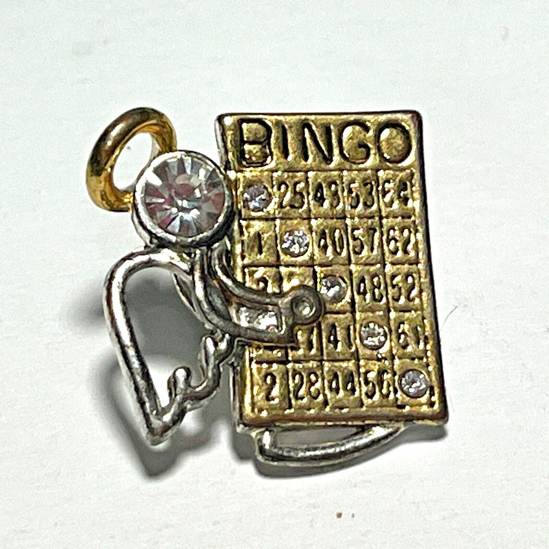 Vintage Bingo Angel Rhinestone Lapel Pin - Etsy