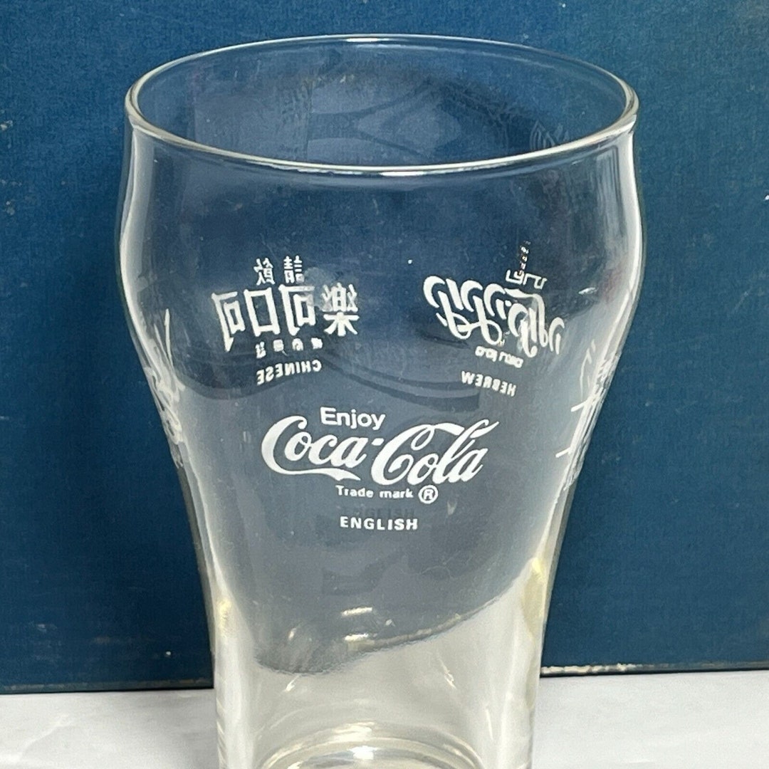 Coca Cola Coke Multi Language Soda Glass Hebrew Chinese Japanese Arabic ...