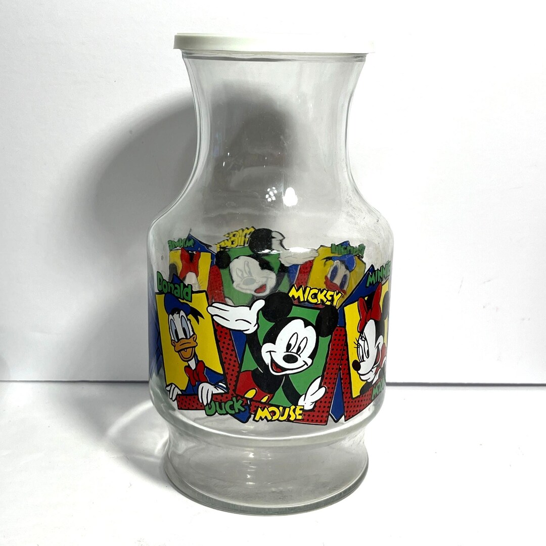 Vintage Disney Mickey Mouse and Friends Anchor Hocking Glass Juice ...