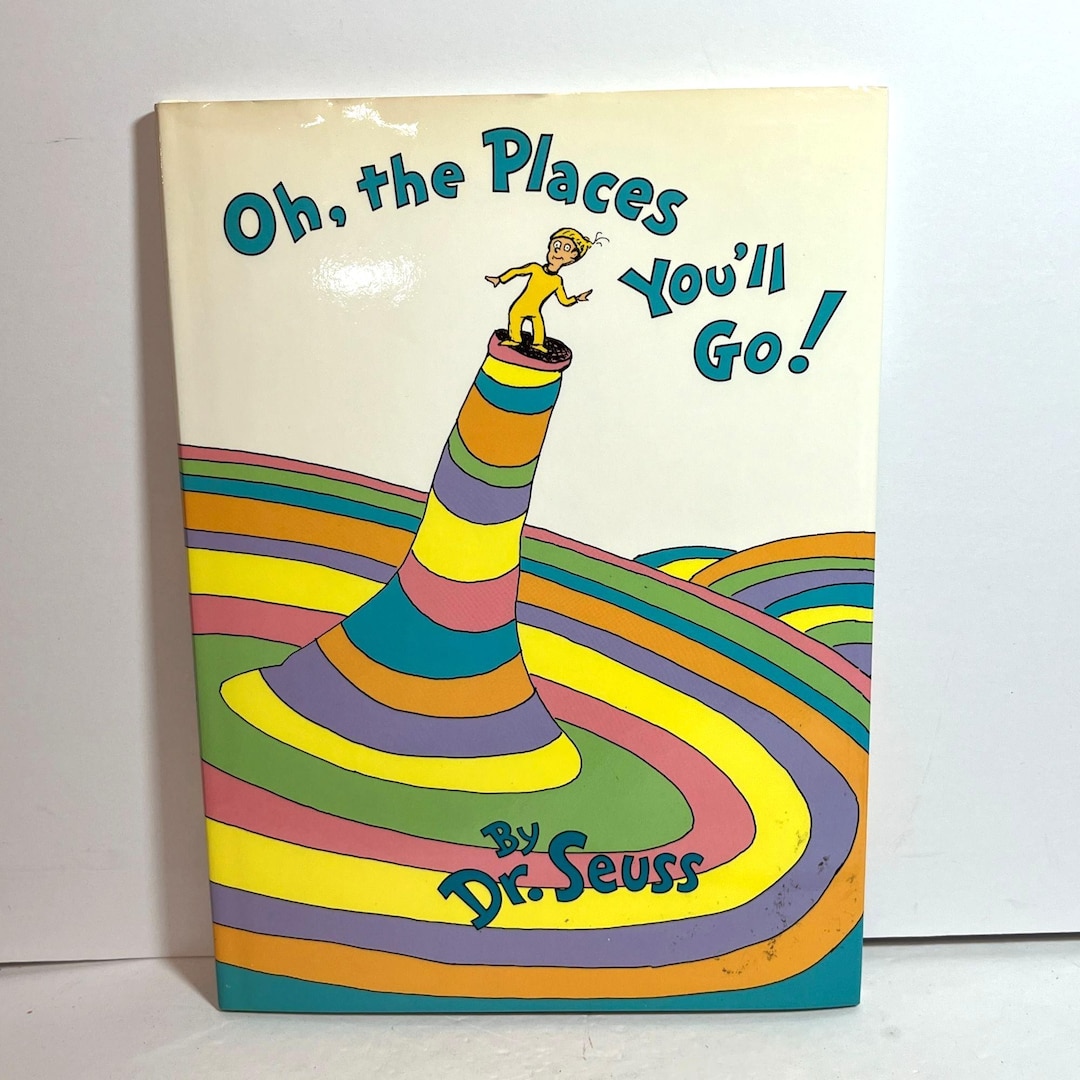 Oh the Places Youll Go by Dr. Seuss Hardcover Book - Etsy