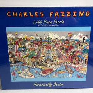 Charles Fazzino 2000 Piece Puzzle Historically Boston New Sealed - Etsy