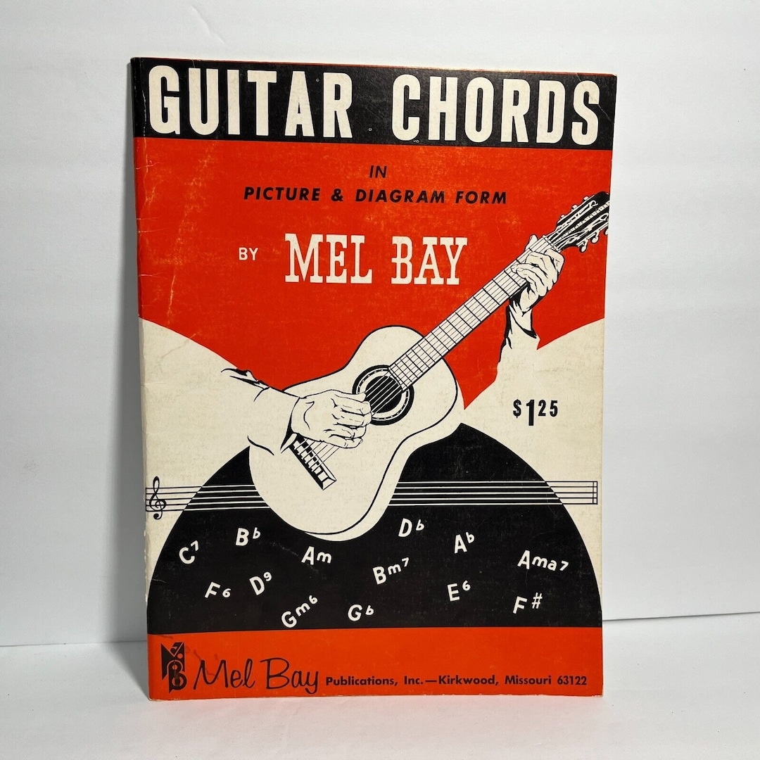 Mel Bay Guitar Chords in Picture and Diagram Form 1959 - Etsy