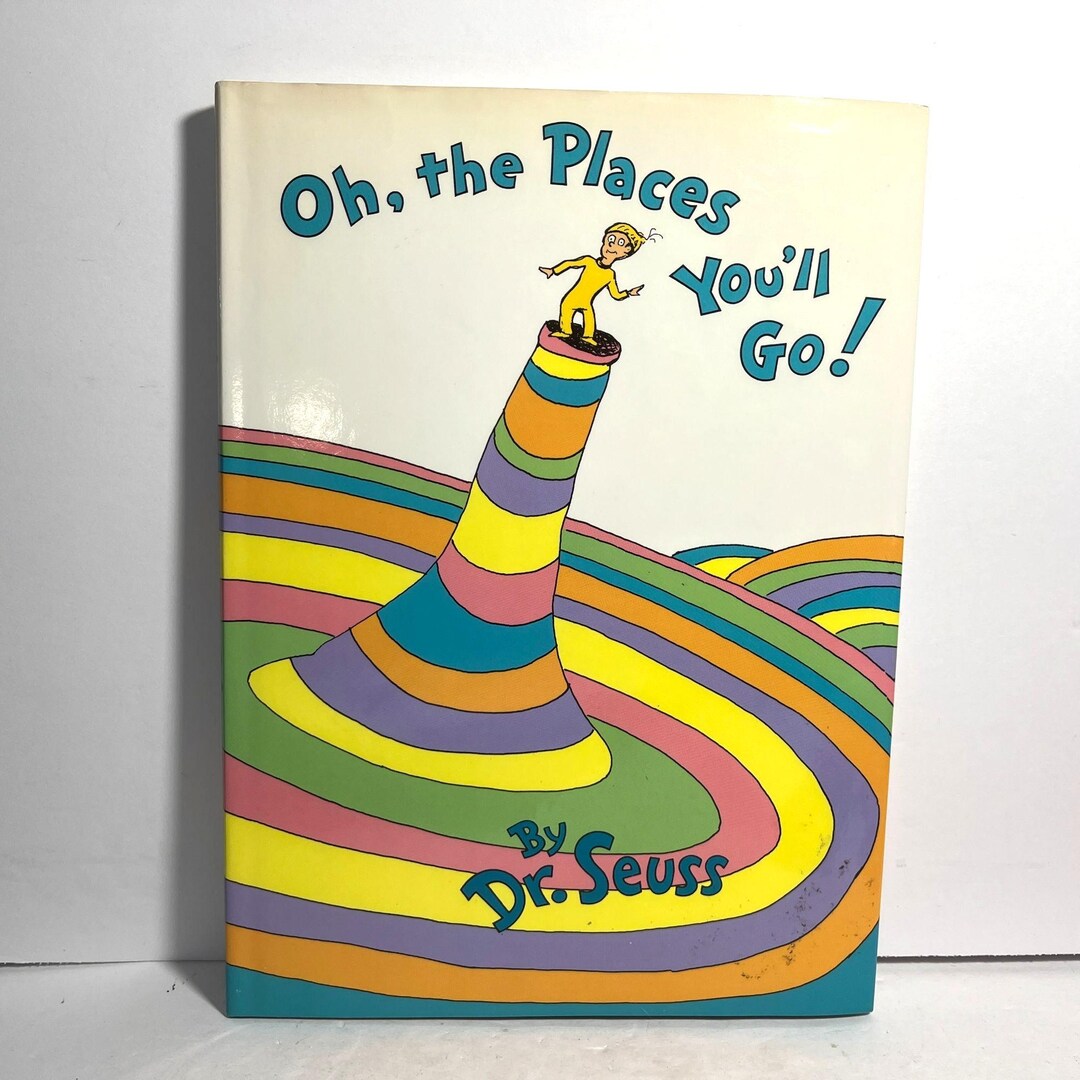 Oh the Places Youll Go Dr Seuss Hardcover 1990 - Etsy