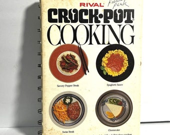 Vintage Rival 6 Qt Crock Pot Slow Cooker, Model 3656, Floral Crock Pot ...