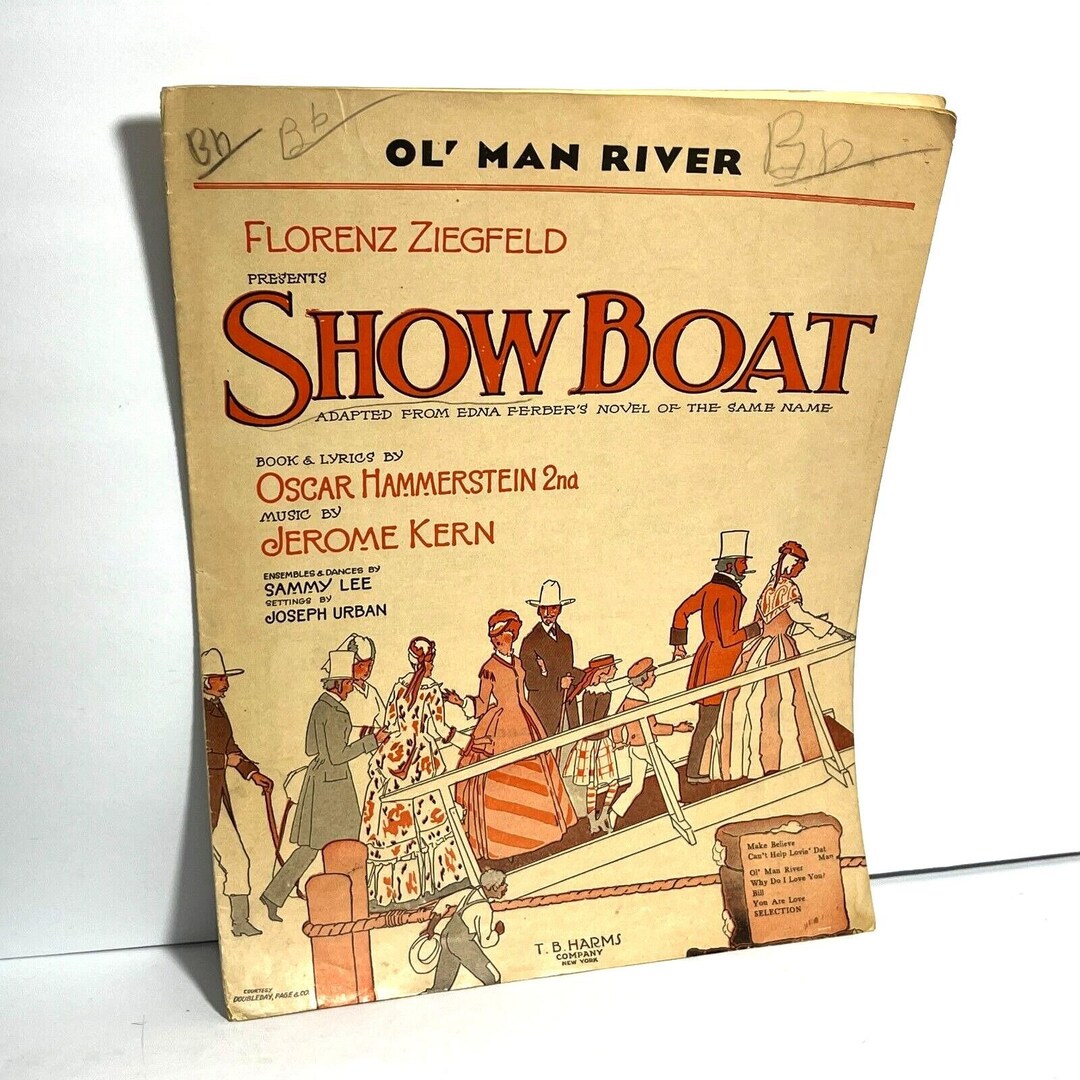 Ol Man River From Showboat Sheet Music 1927 - Etsy