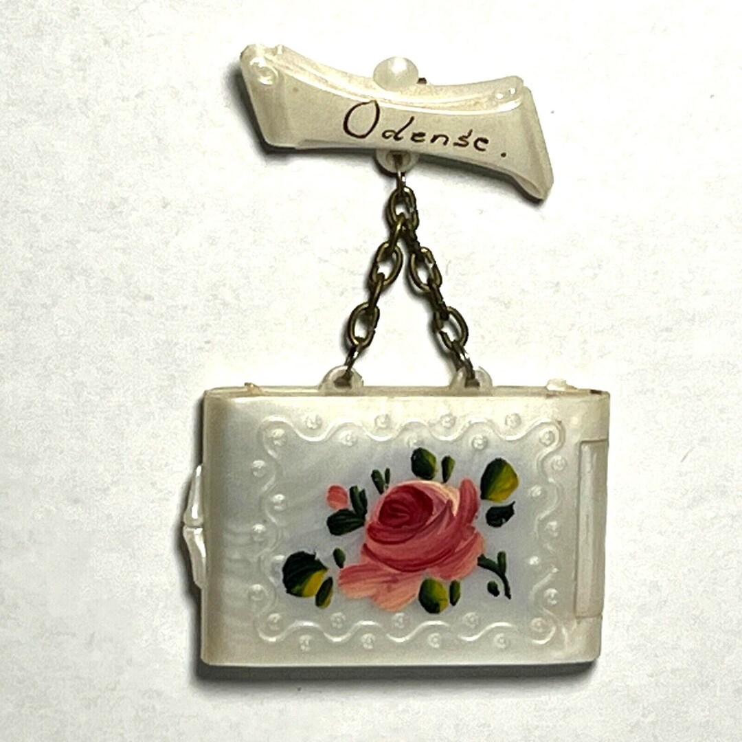 Vintage Odense Denmark Mini Photo Book Lapel Pin Brooch - Etsy