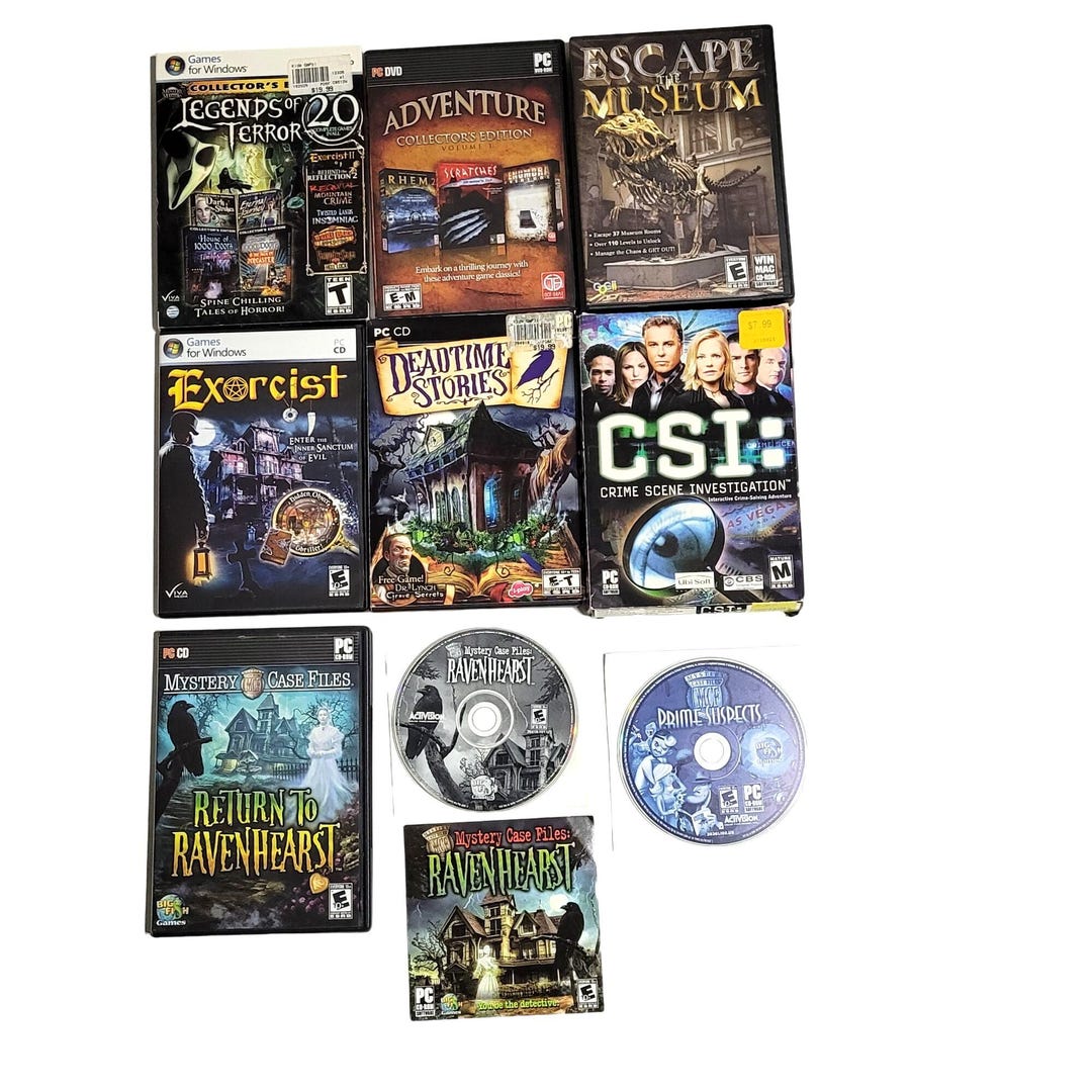 PC Game Collection: Mystery Adventure Escape - Ravenhearst, CSI ...