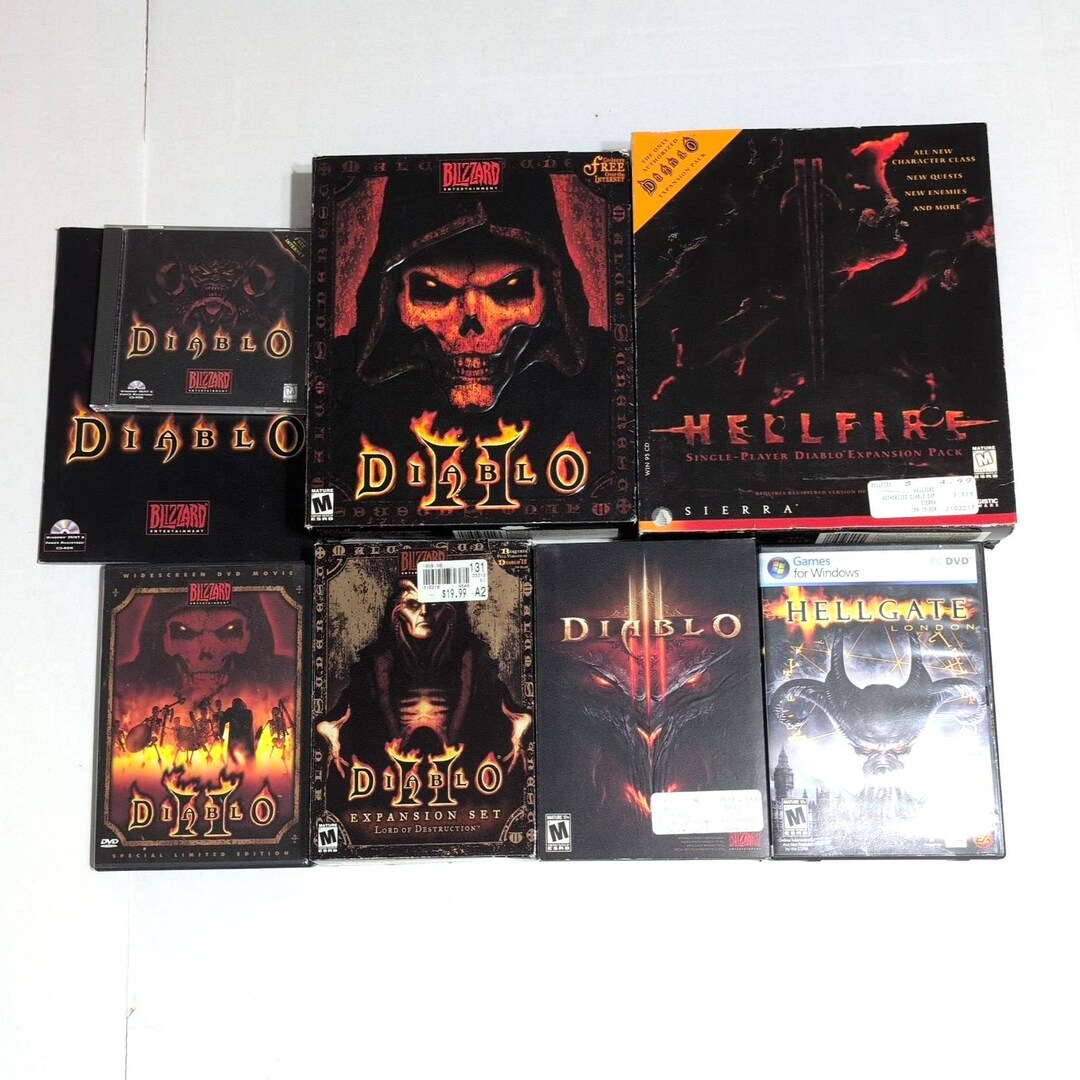 Diablo PC Game Collection Lot - Etsy