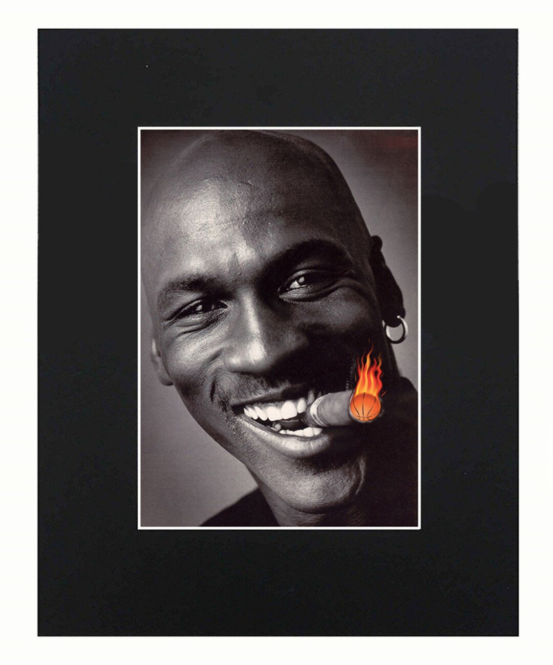 Michael Jordan, Portrait, Photography, Basketball NBA Sports Print ...