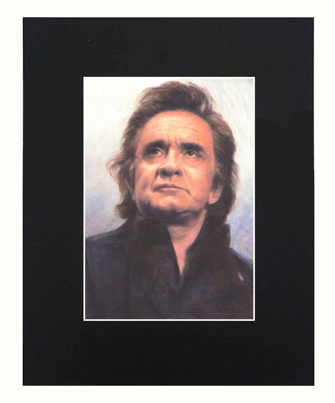 Johnny Cash Portrait Art Artworks Print Picture Photograph Small Poster ...