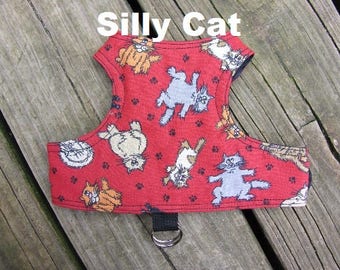 Safetykatz Walking Jacket Crocodile Custom Made Cat Reversible Harness ...