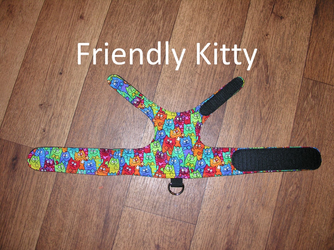 Safetykatz Walking Friendly Kitty; Custom Made Cat Reversible Harness ...
